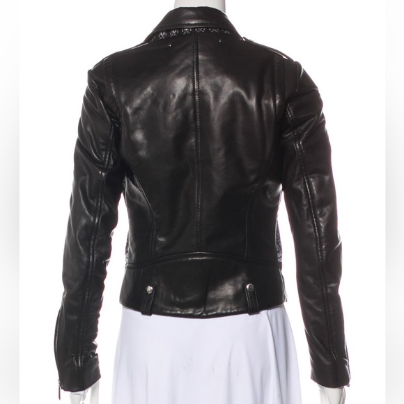 Barbara Bui | Jackets & Coats | Barbara Bui Leather Biker Jacket With ...